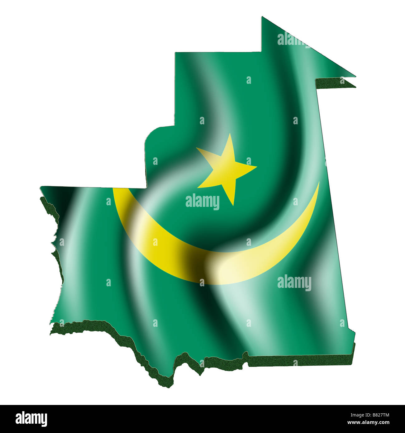 Mauritania map hi-res stock photography and images - Alamy
