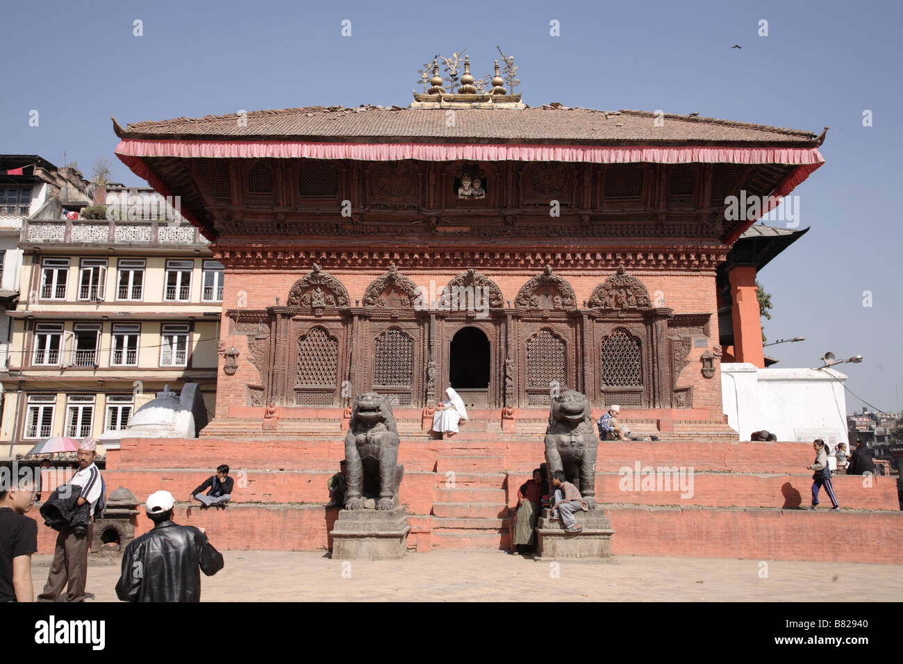 Shiva-Parbati temple Durbar Square Kathmandu Stock Photo - Alamy