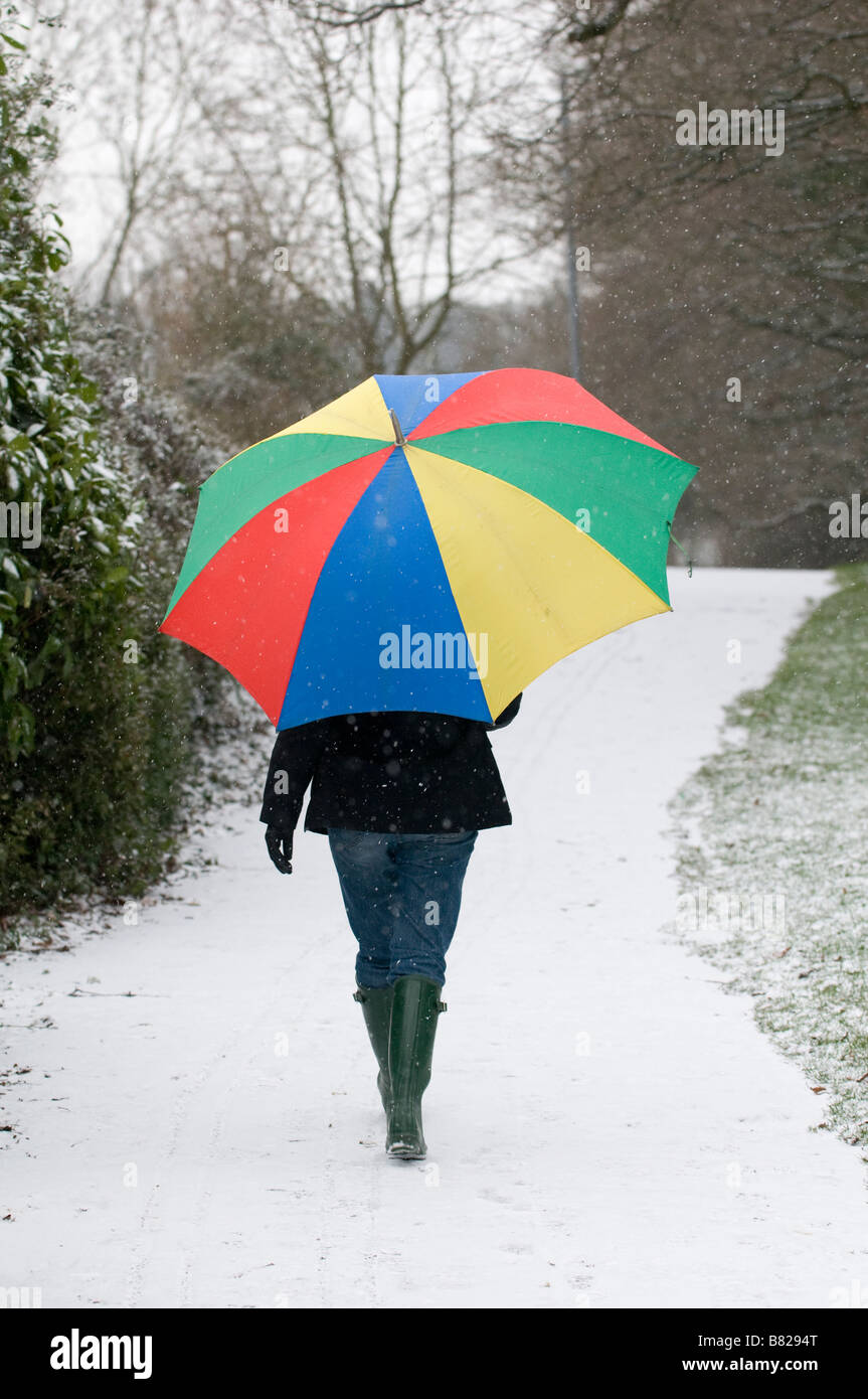 Walking through snow blizzard hi-res stock photography and images - Alamy