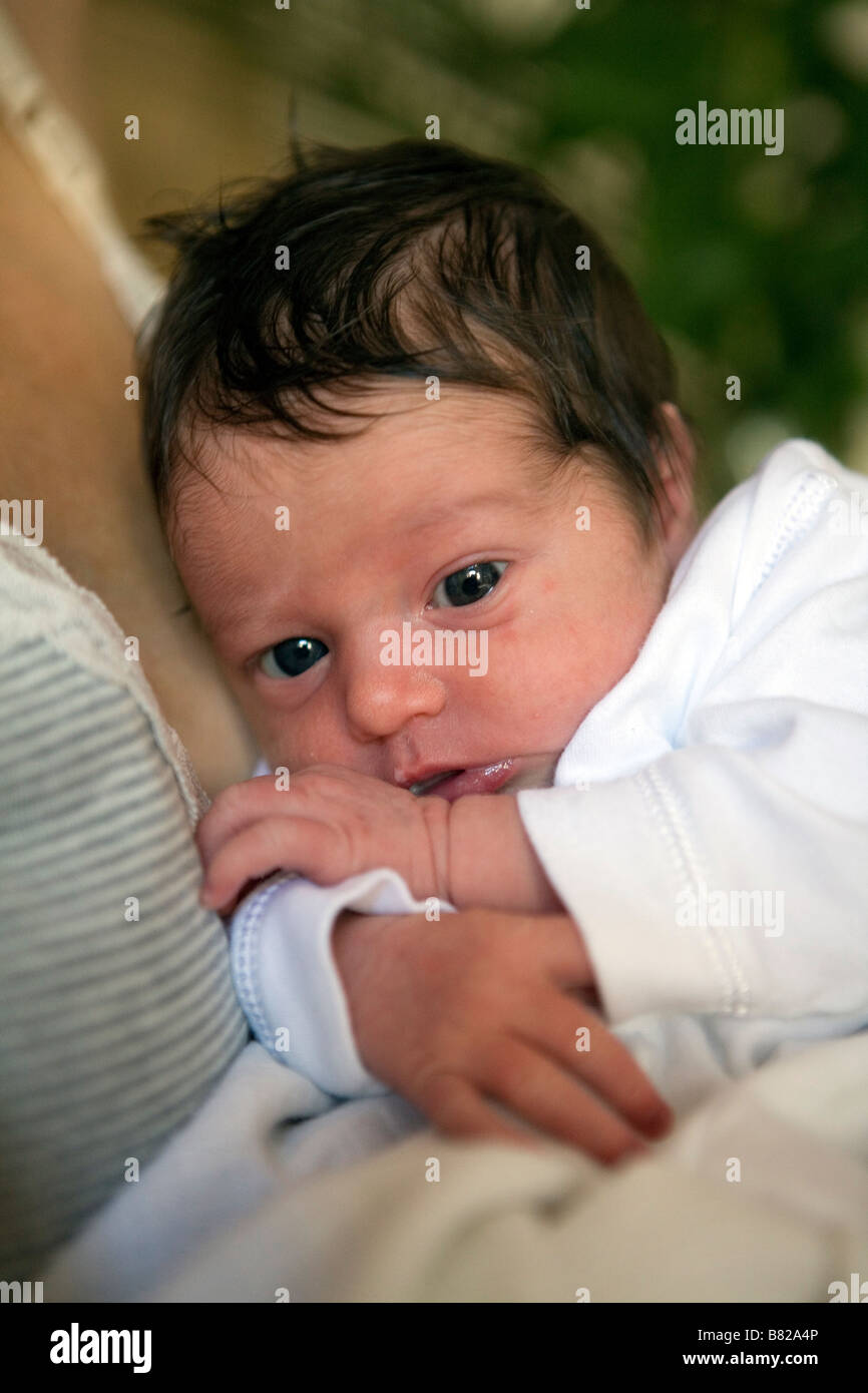 A baby less than a week old Stock Photo - Alamy