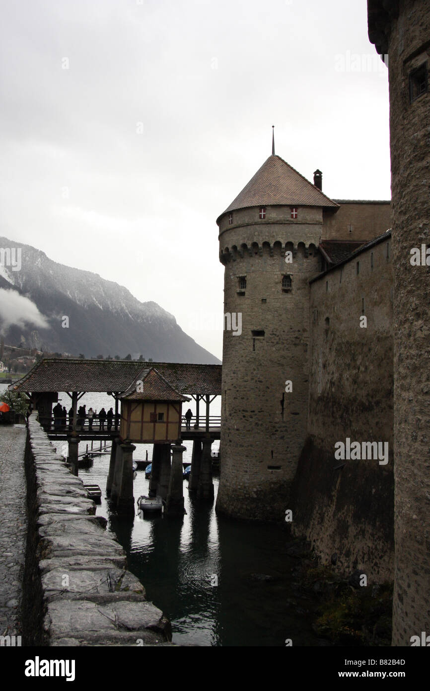 Chateau de chillon castle winter hi-res stock photography and images ...