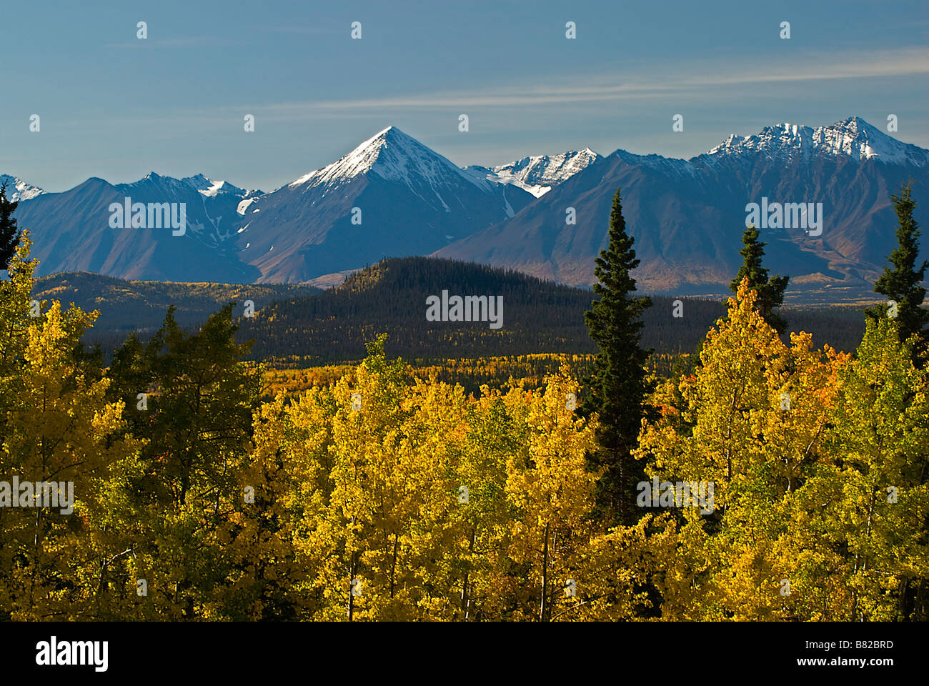 Alaskan mountain range Stock Photo - Alamy