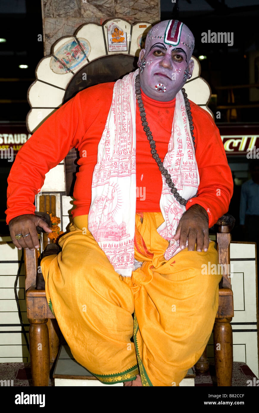 Chotiwala character publicises restaurant in Rishikesh , India Stock ...