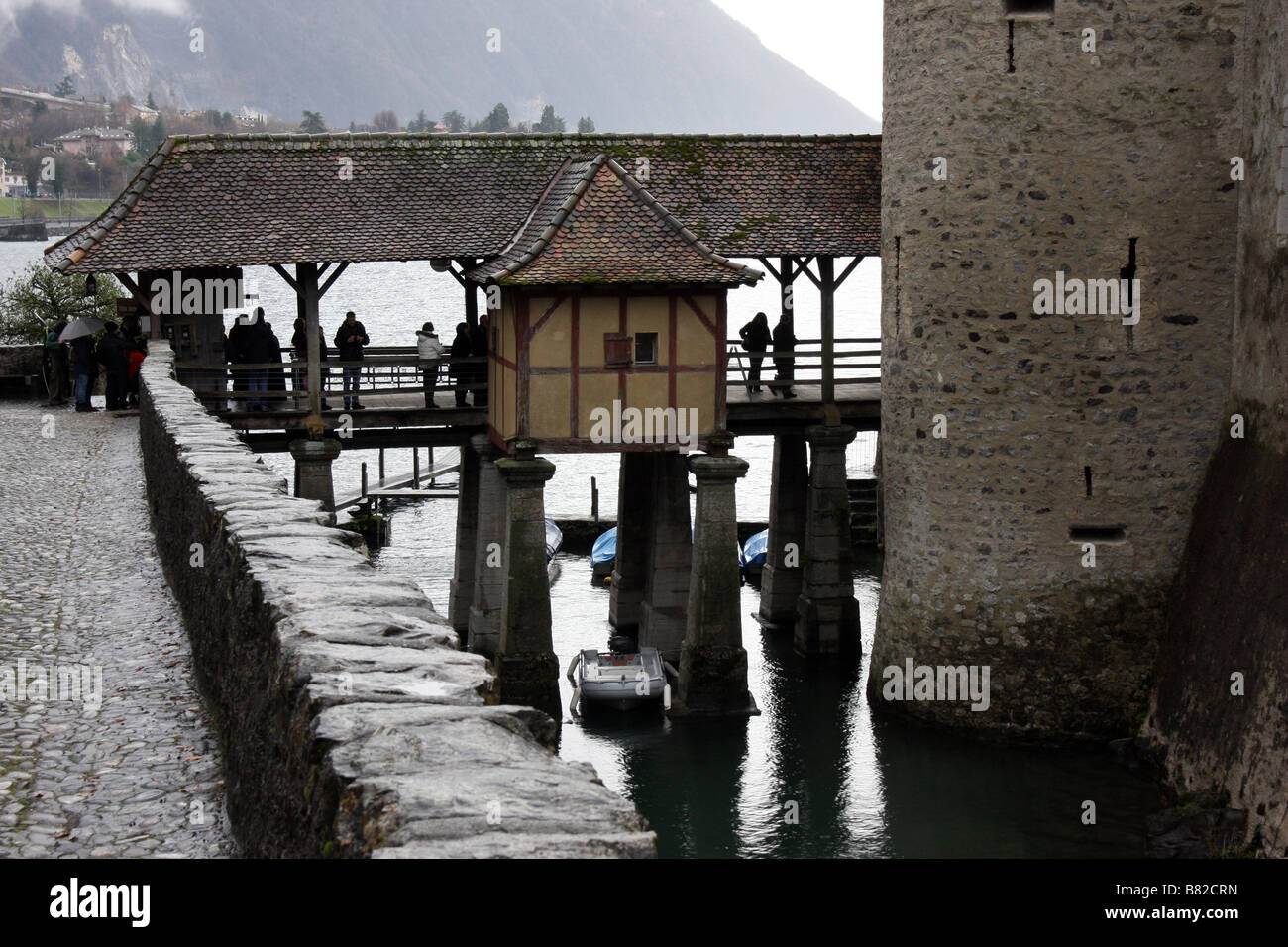 Chateau de chillon castle winter hi-res stock photography and images ...