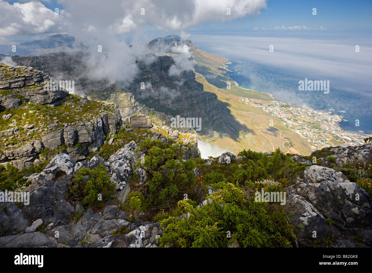 Aerial view camps bay cape hi-res stock photography and images - Alamy