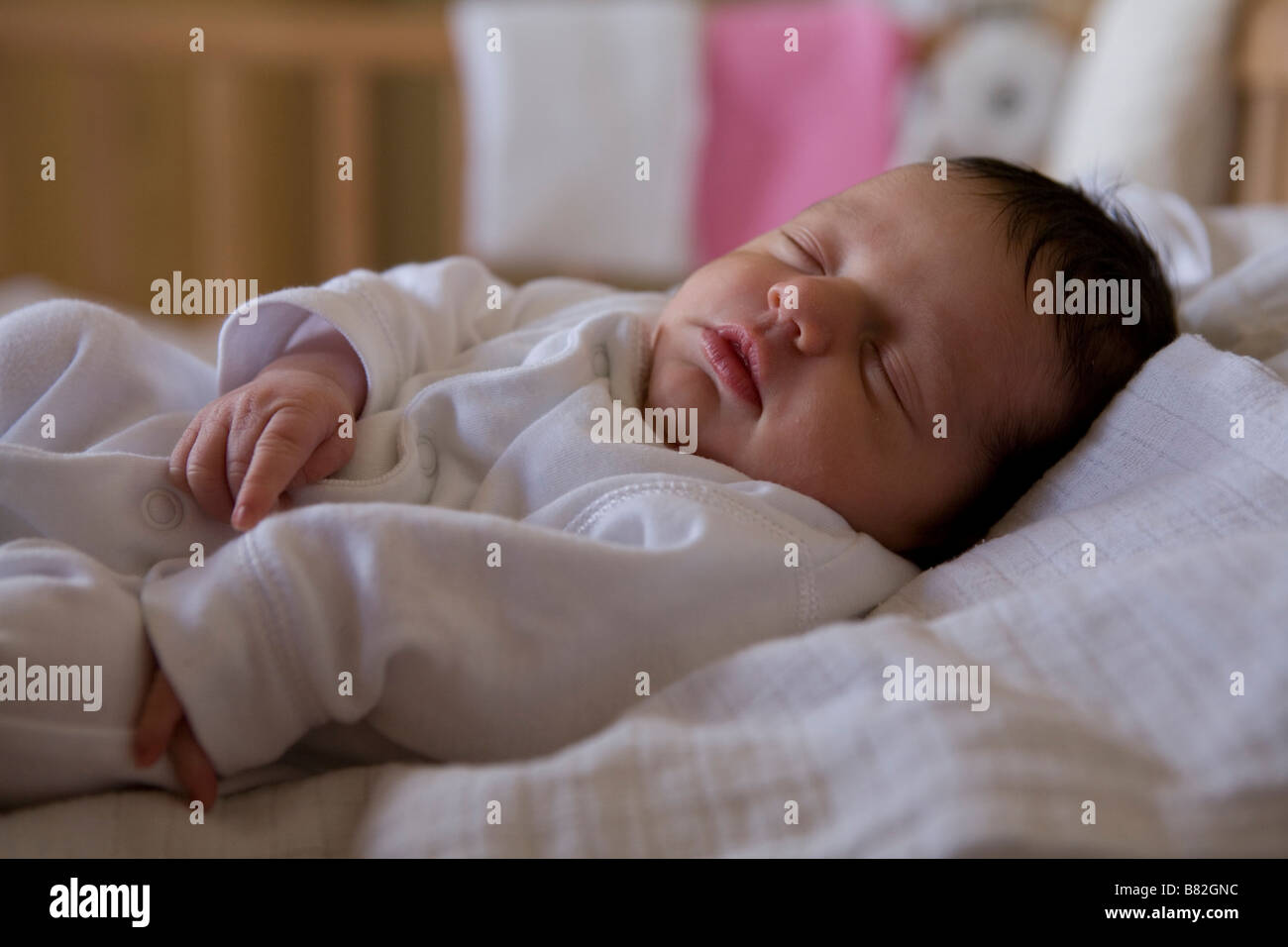 A newborn baby less than a week old sleeping Stock Photo - Alamy