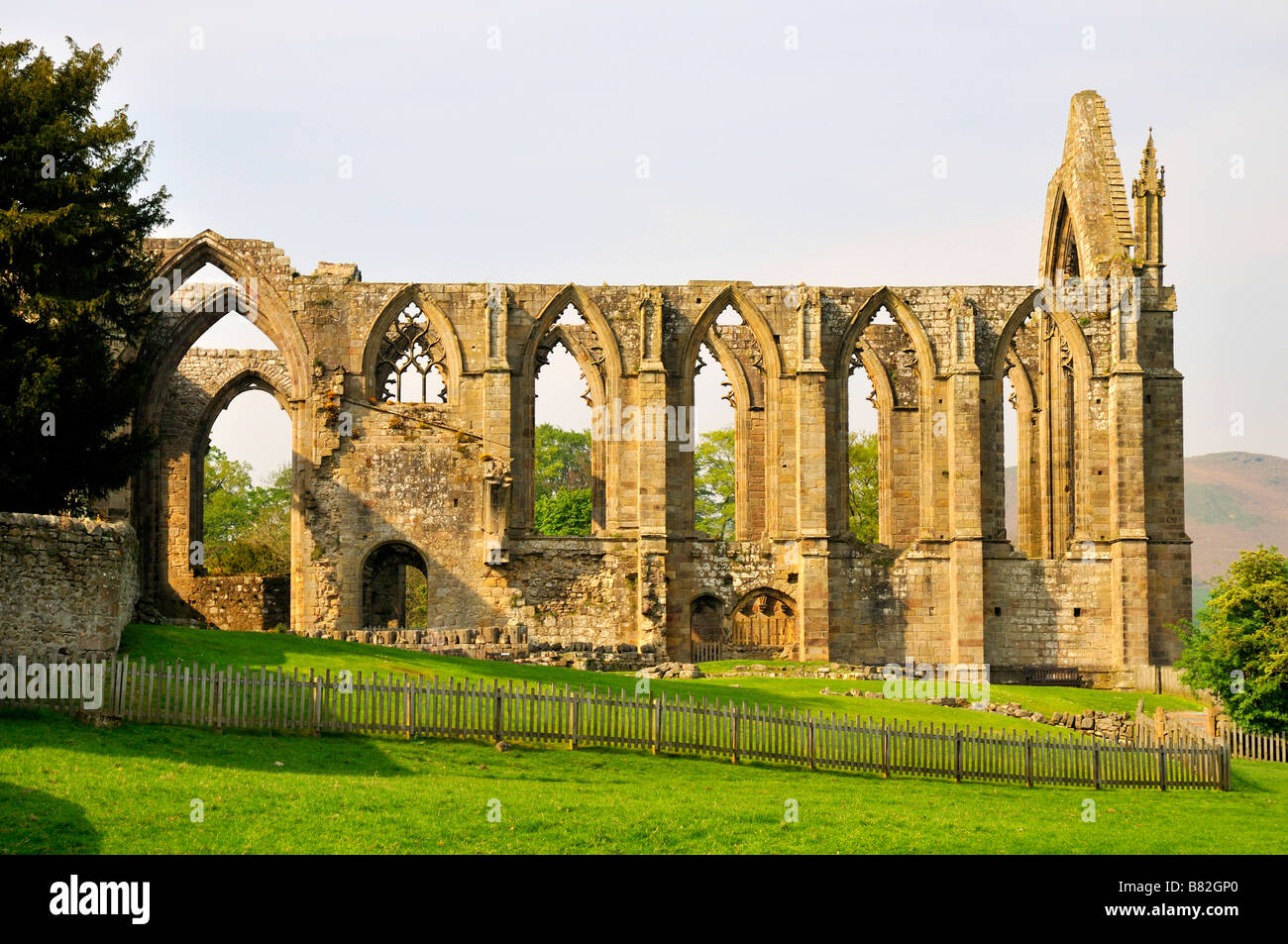 The Ruined Priory of St Mary and St Cuthbert in the beautiful valley of ...