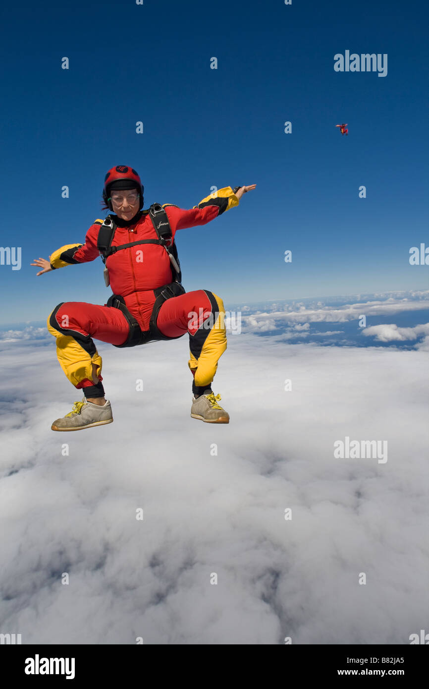 Freefall with back fly in the sky hi-res stock photography and images ...