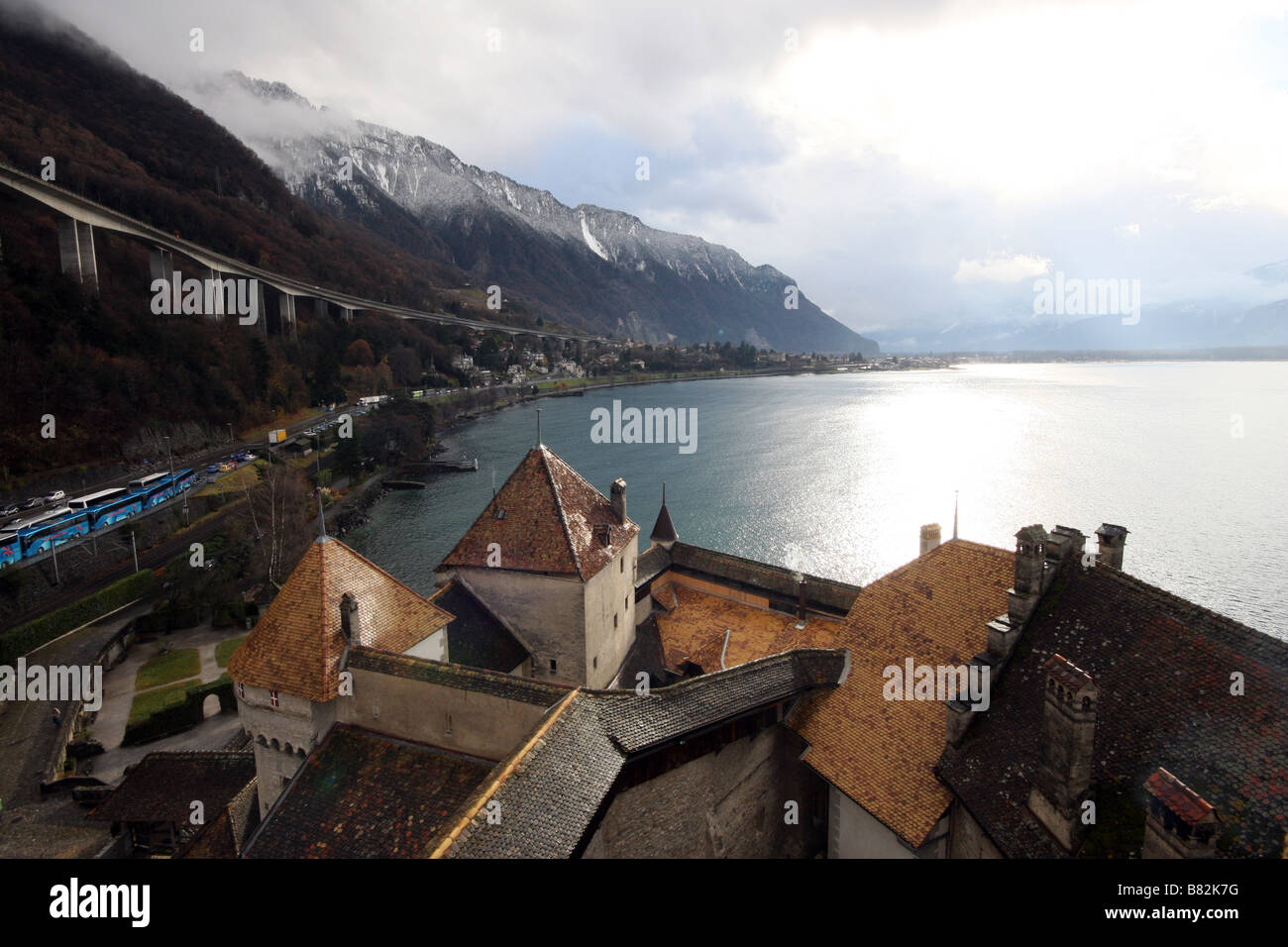 Chateau de chillon, winter hi-res stock photography and images - Alamy