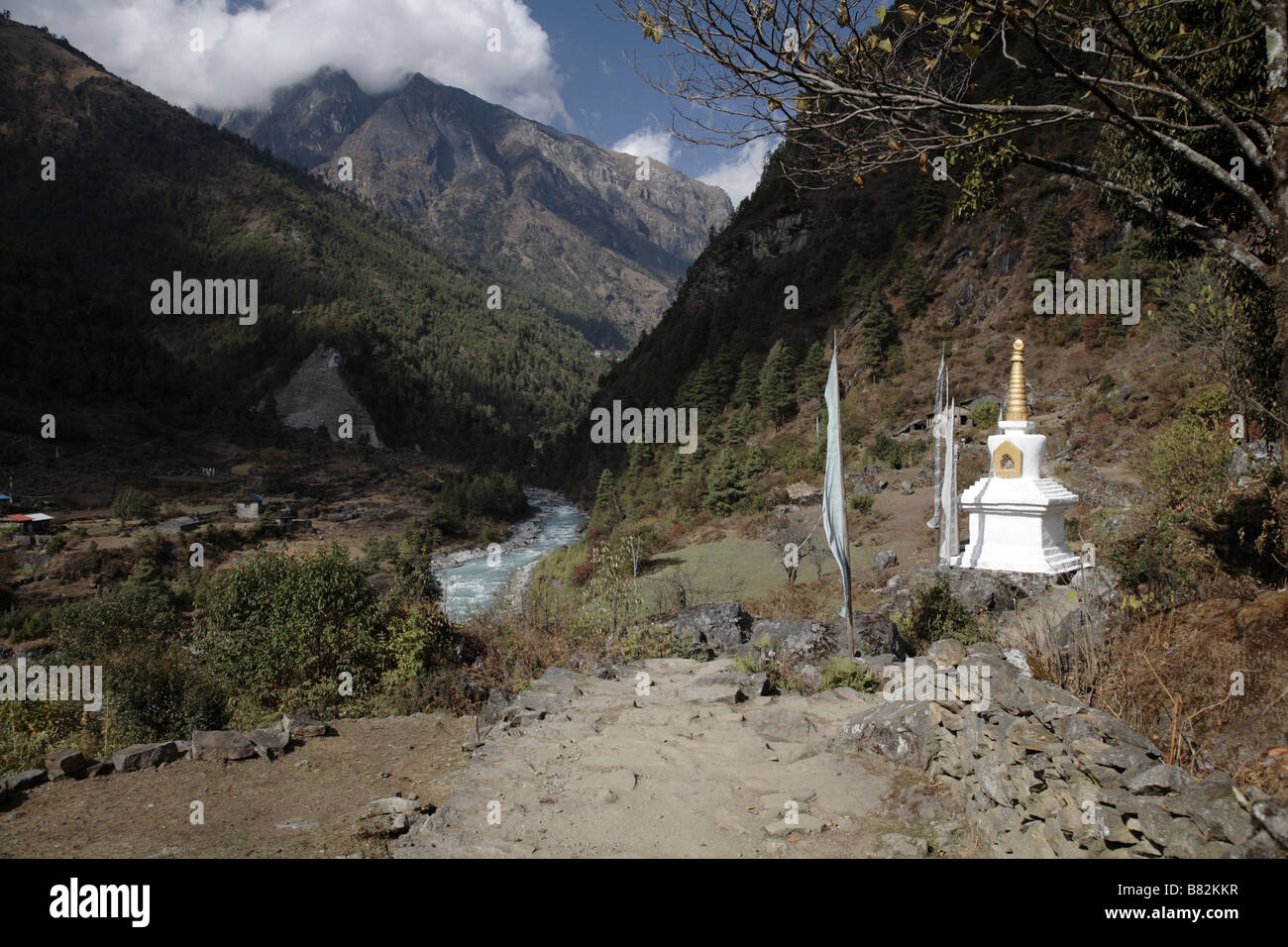 View of the Dudh Koshi river in Khumbu area Nepal Stock Photo - Alamy