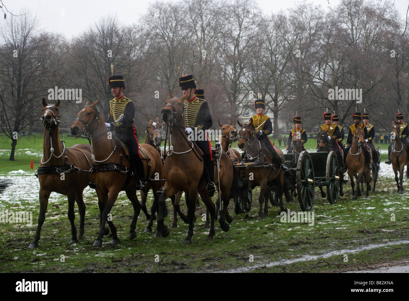 Army London England Europe soldier gun salute Stock Photo - Alamy