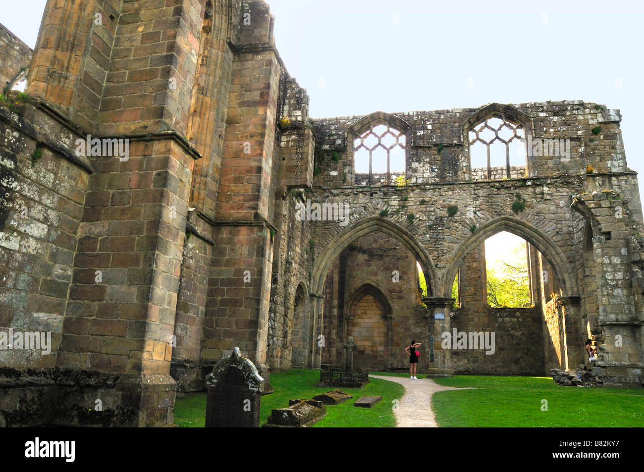 The Ruined Priory of St Mary and St Cuthbert in the beautiful valley of ...