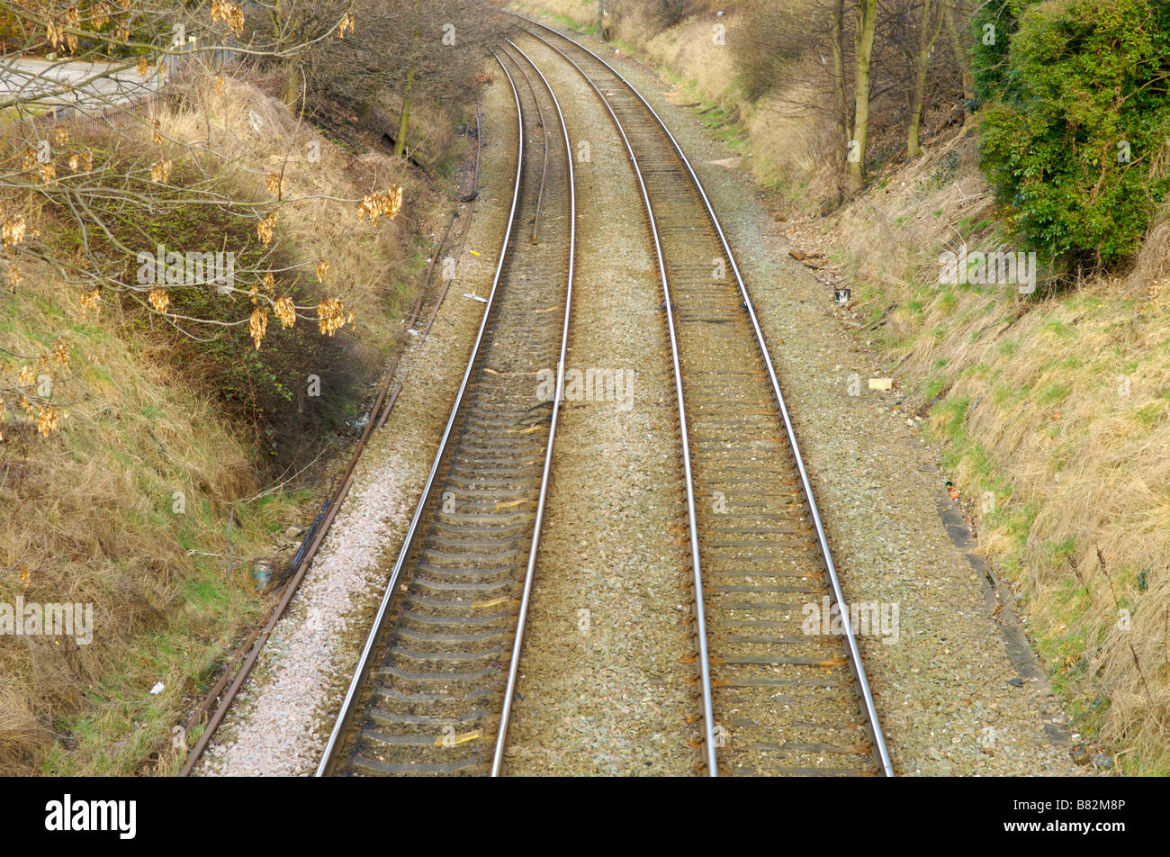 Bending railway hi-res stock photography and images - Alamy