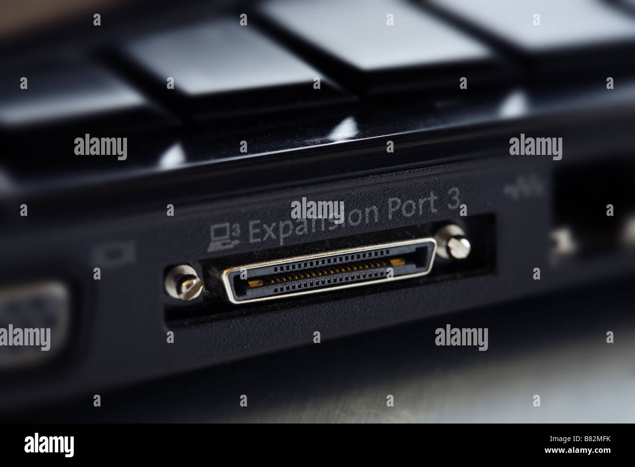 expansion port 3 connection on laptop Stock Photo - Alamy