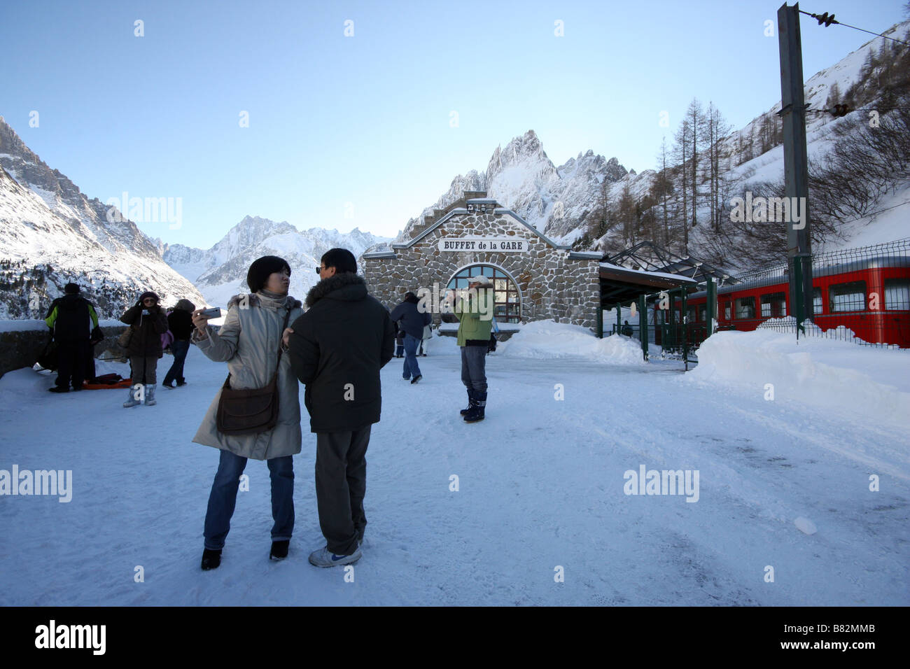 Montenvers cog railway hi-res stock photography and images - Alamy