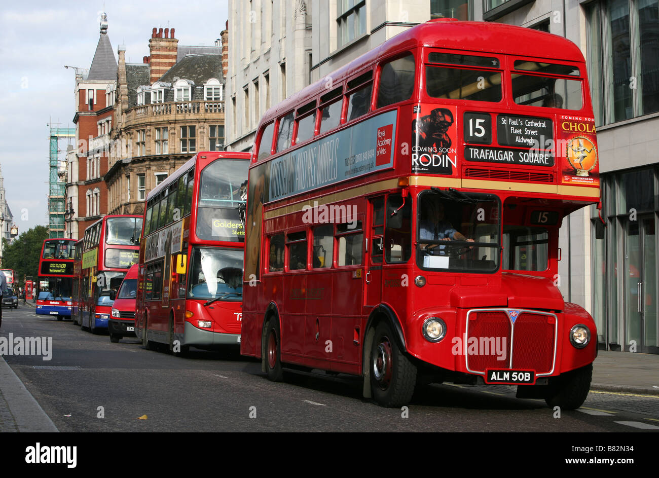 London buses route 15 hi-res stock photography and images - Alamy