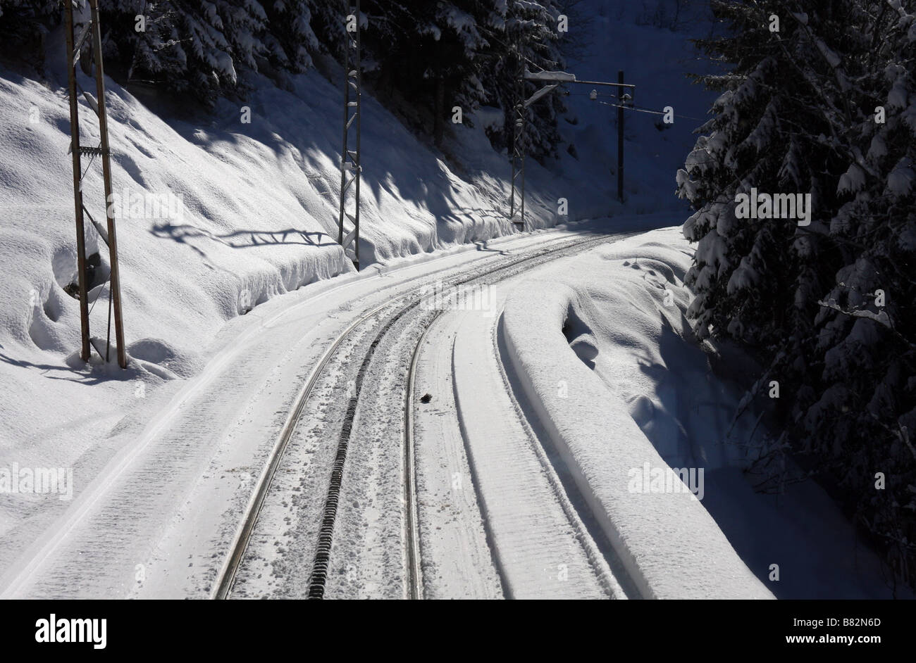Montenvers rack railway hi-res stock photography and images - Alamy