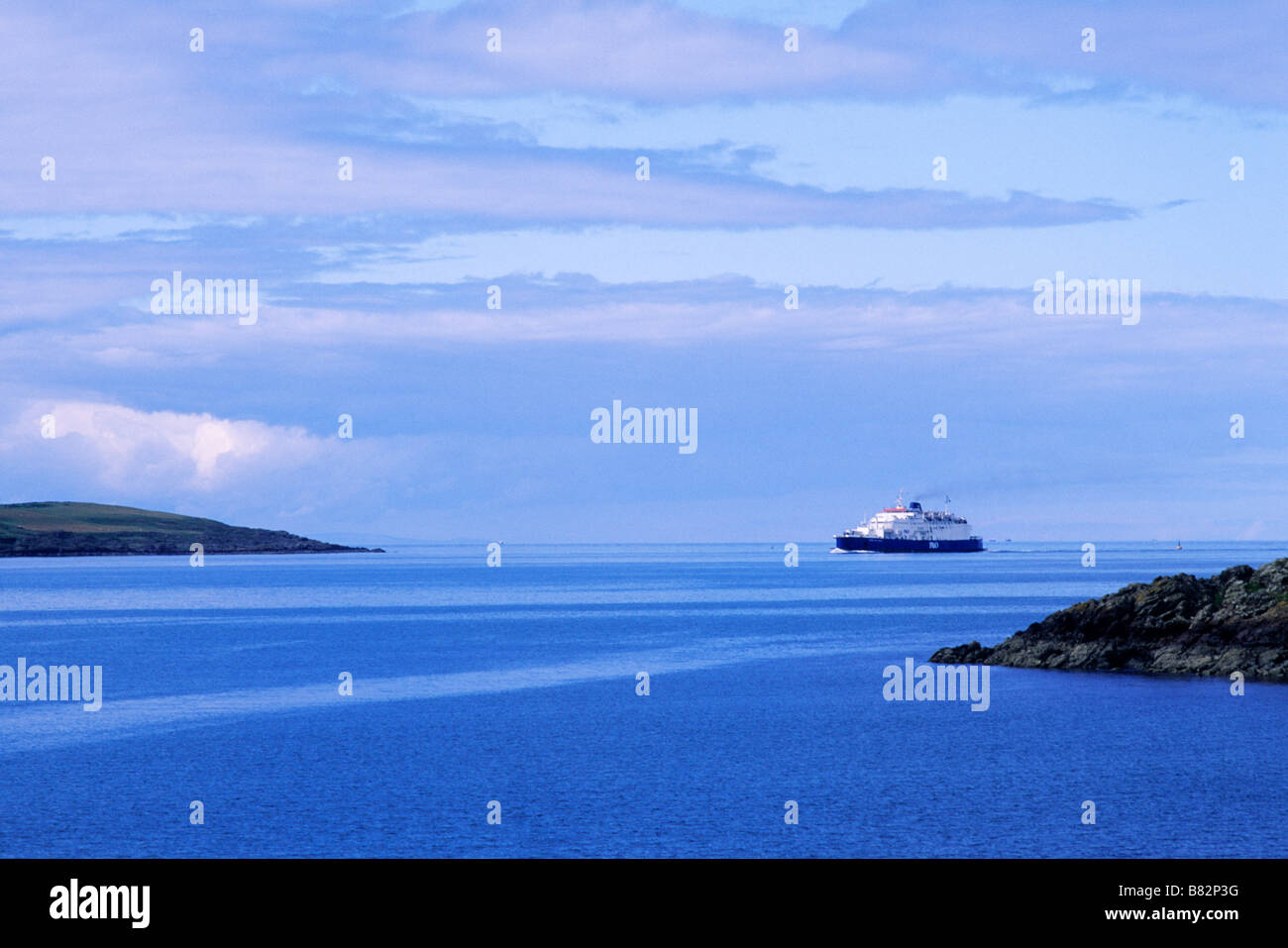 Loch Ryan Scotland Stranraer to Larne Ferry Boat ship UK passenger car ...