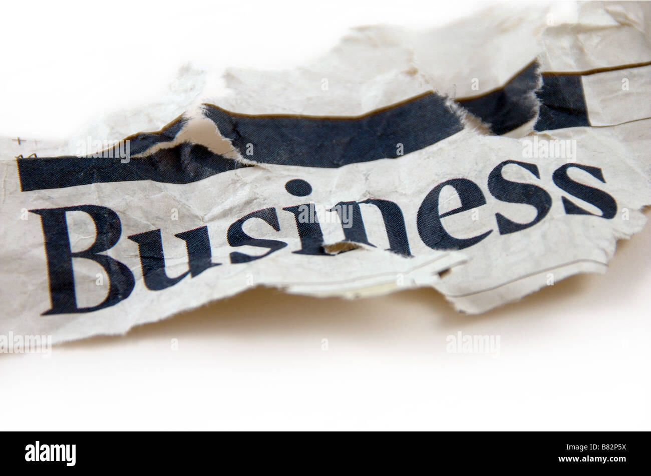 Conceptual image - crushed, crumbling business Stock Photo - Alamy