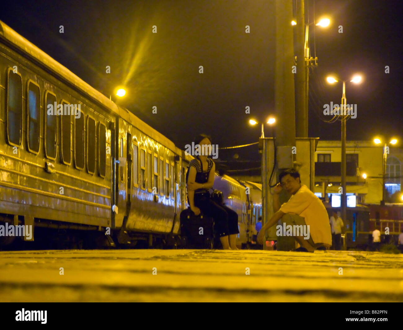 Hanoi night train hi-res stock photography and images - Alamy