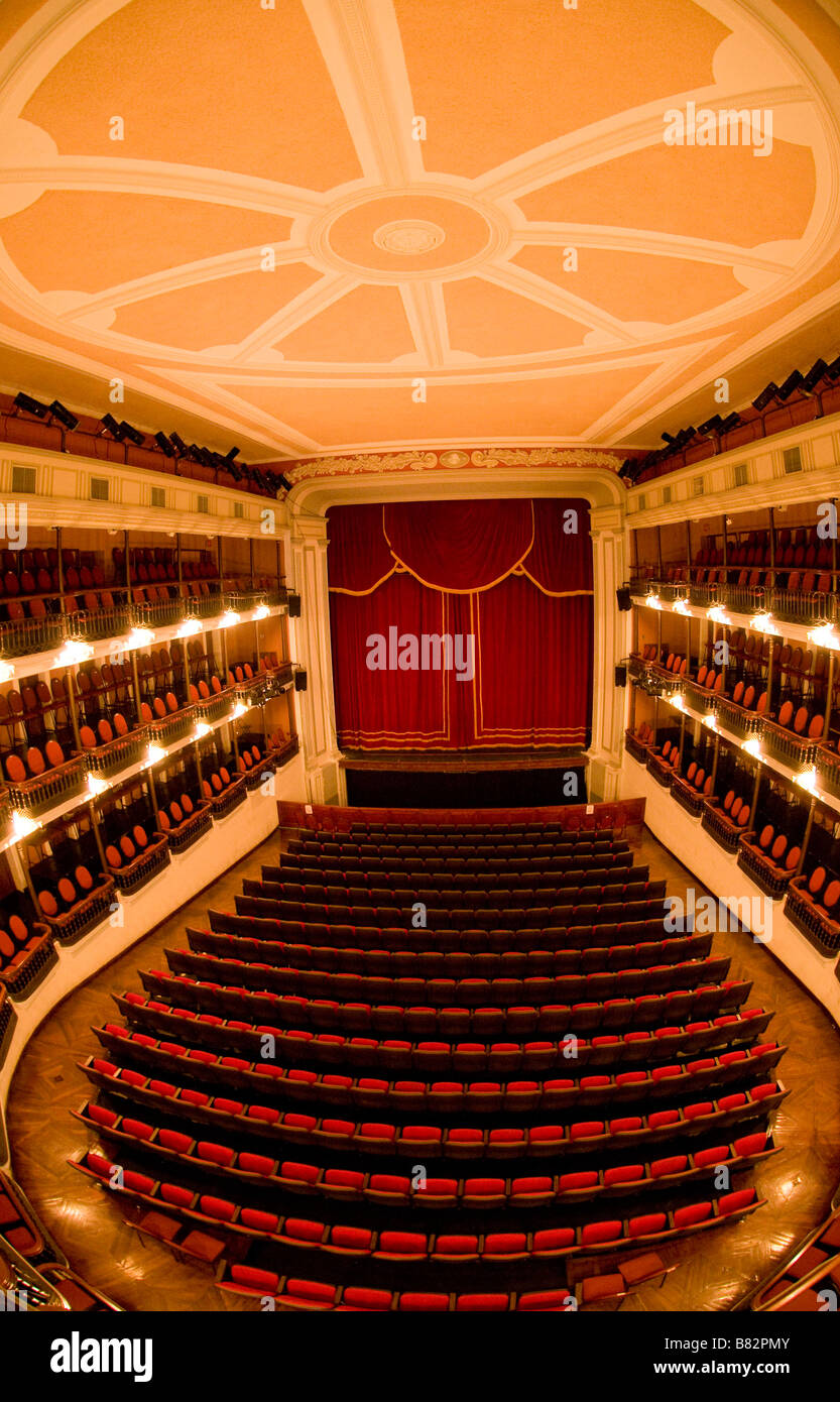 MEXICO SINOLA STATE MAZATLAN Interior view of historic Theater Teatro ...