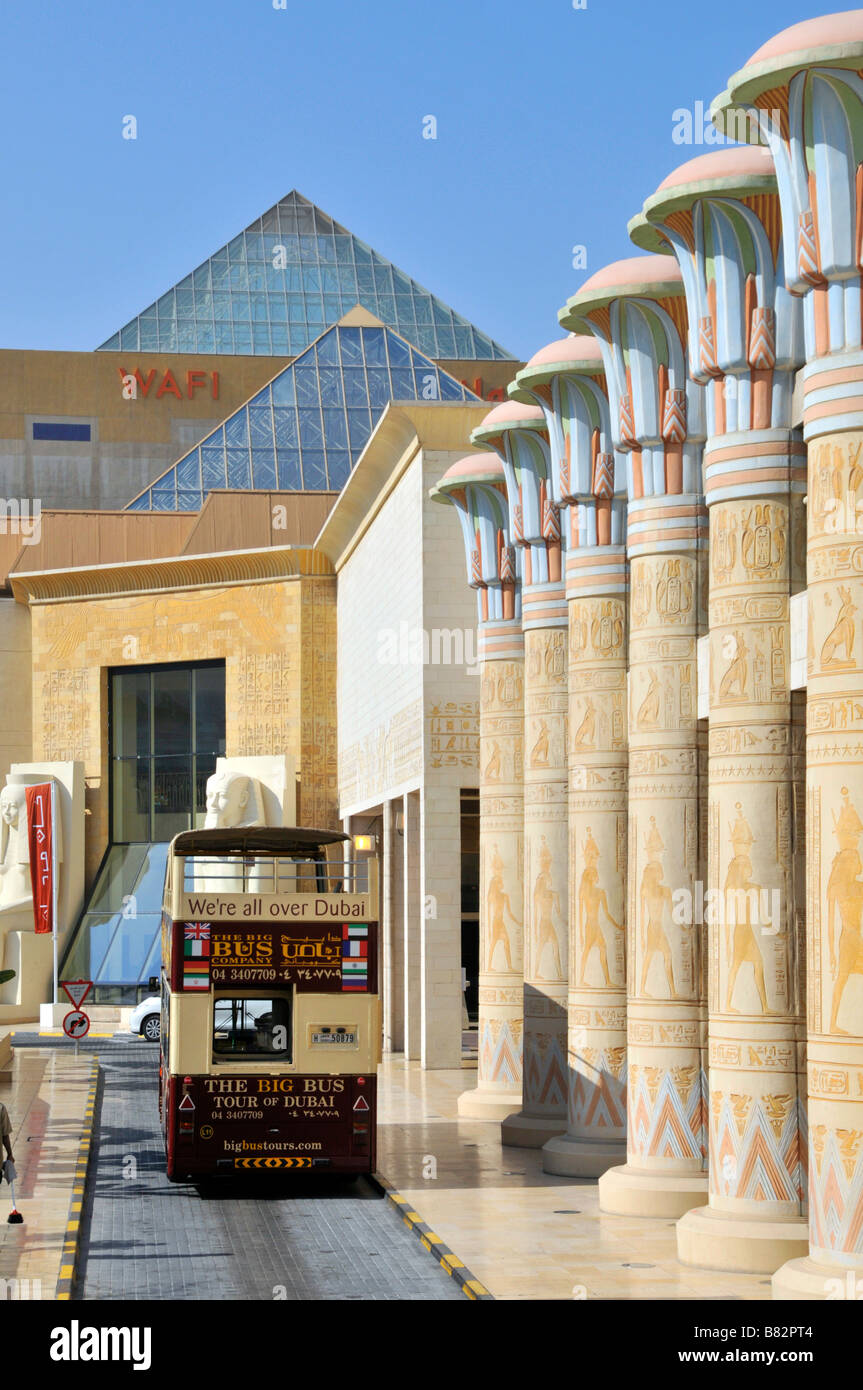 Big Bus Tour Company operating in Dubai from bus stop at the Pyramid ...
