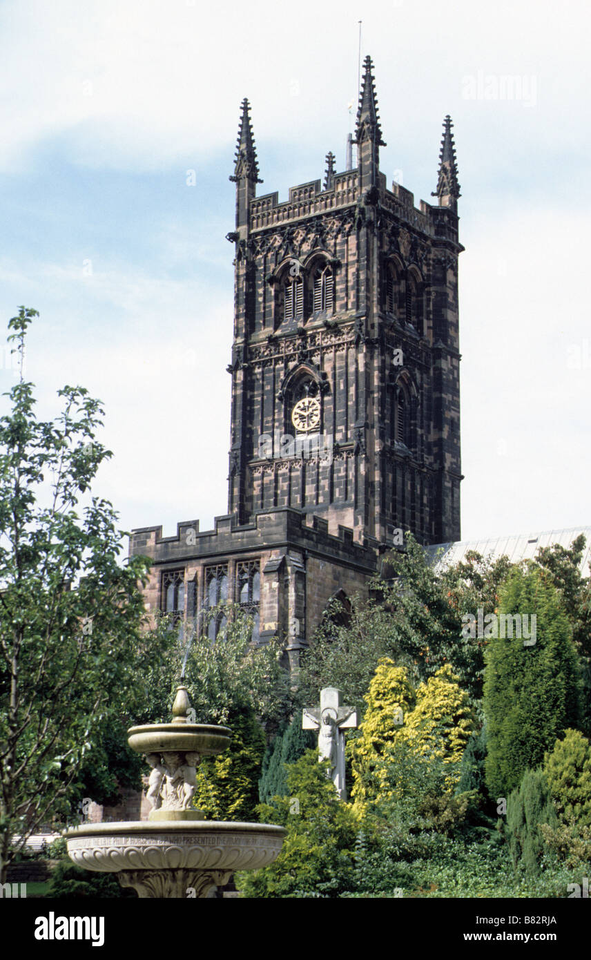 Wolverhampton, the Collegiate church of St Peter Stock Photo - Alamy