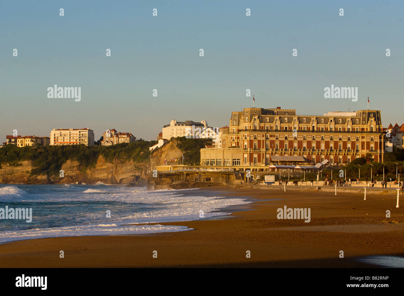 Biarritz central beach France Stock Photo - Alamy