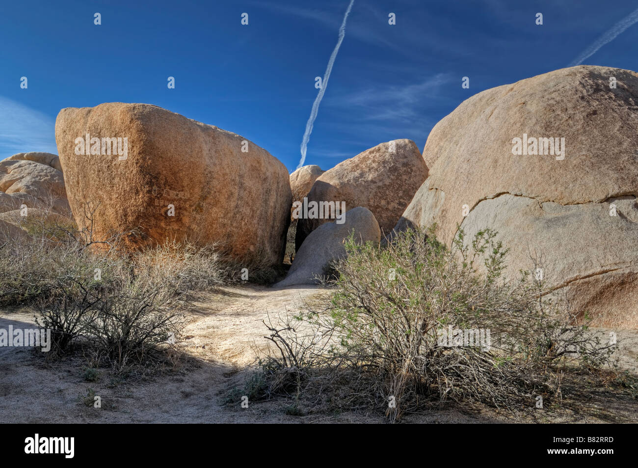 boulders rock formations form formation white tank area joshua tree ...