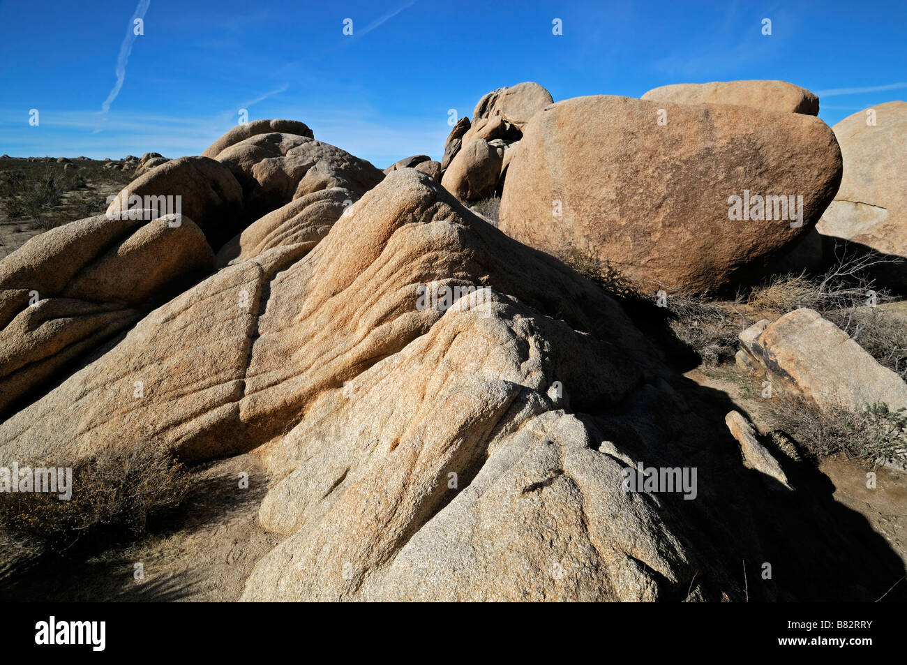 boulders rock formations form formation white tank area joshua tree ...