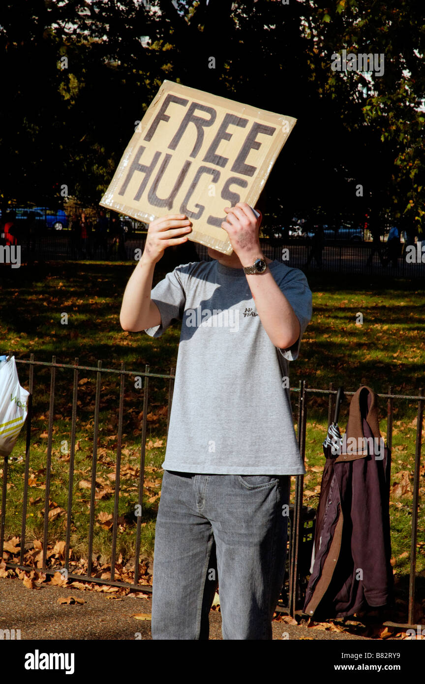 Free Hugs Sign Stock Photos & Free Hugs Sign Stock Images - Alamy