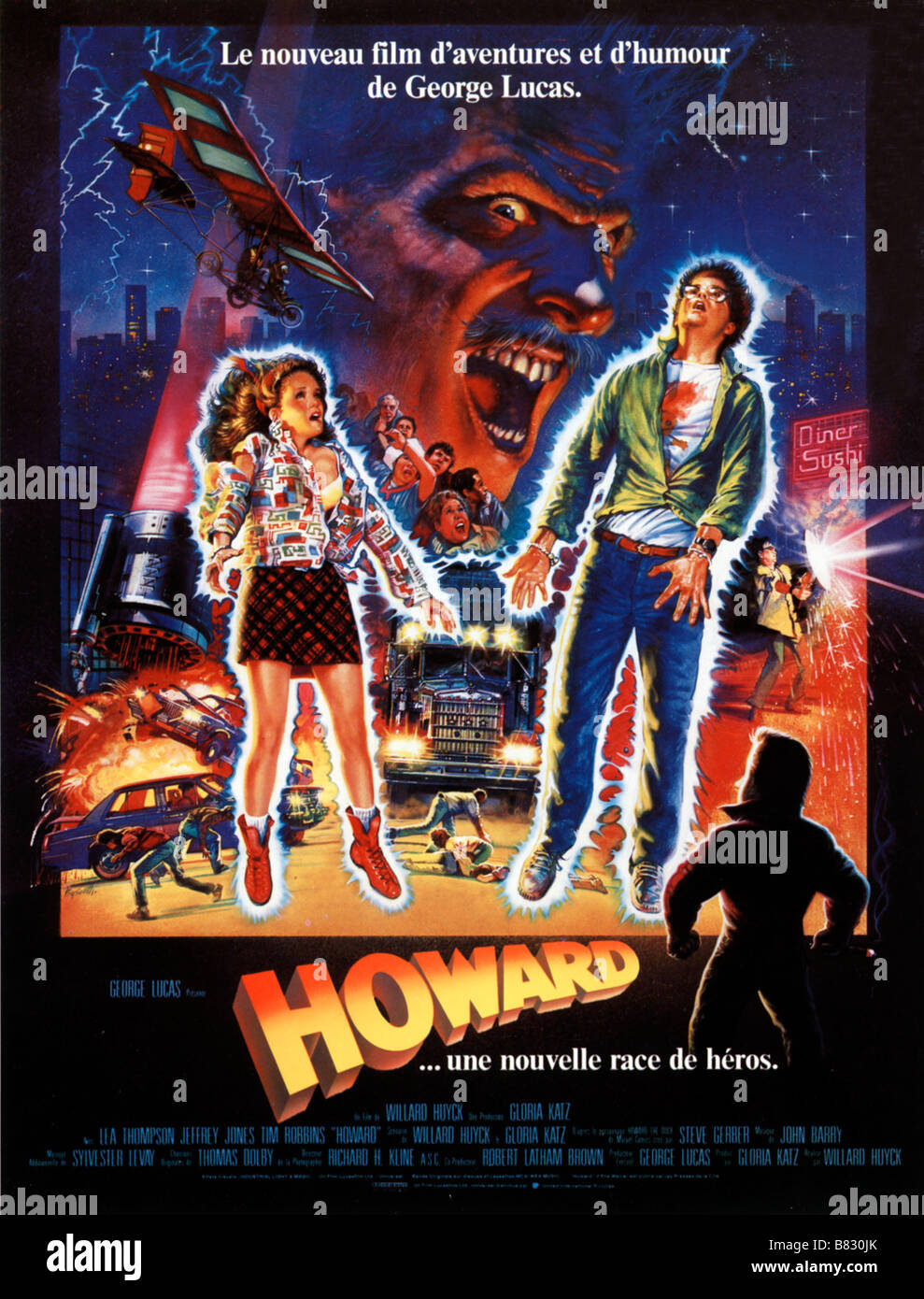Howard Howard the Duck (1986) usa affiche, poster Director: Willard ...