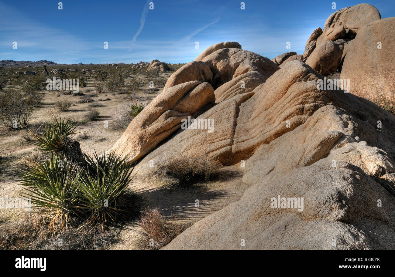 boulders rock formations form formation white tank area joshua tree ...