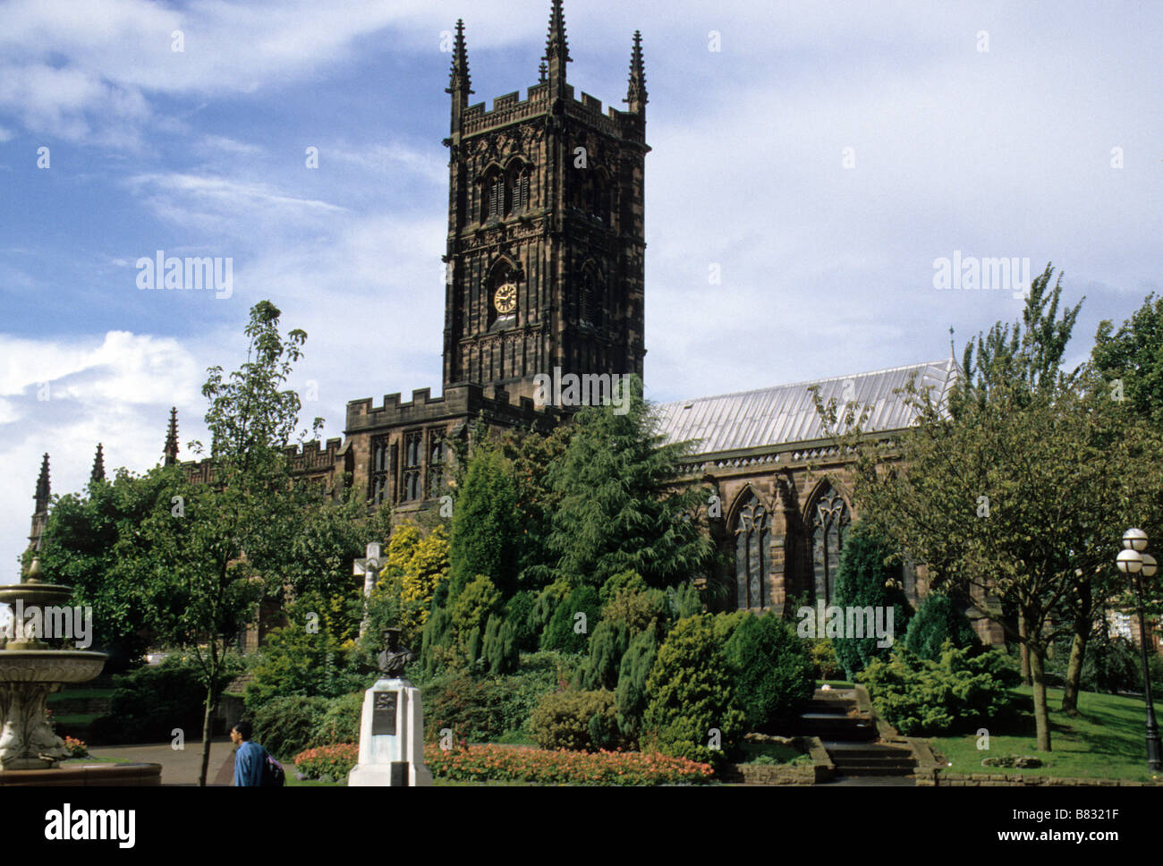 Wolverhampton, the Collegiate church of St Peter Stock Photo - Alamy