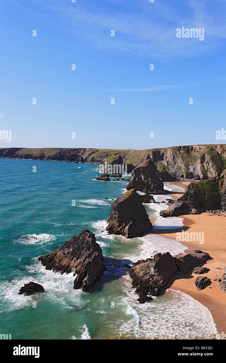 Bedruthan Steps St Eval Wadebridge Cornwall England United Kingdom ...