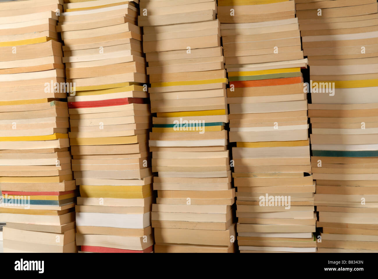 piles of books Stock Photo - Alamy