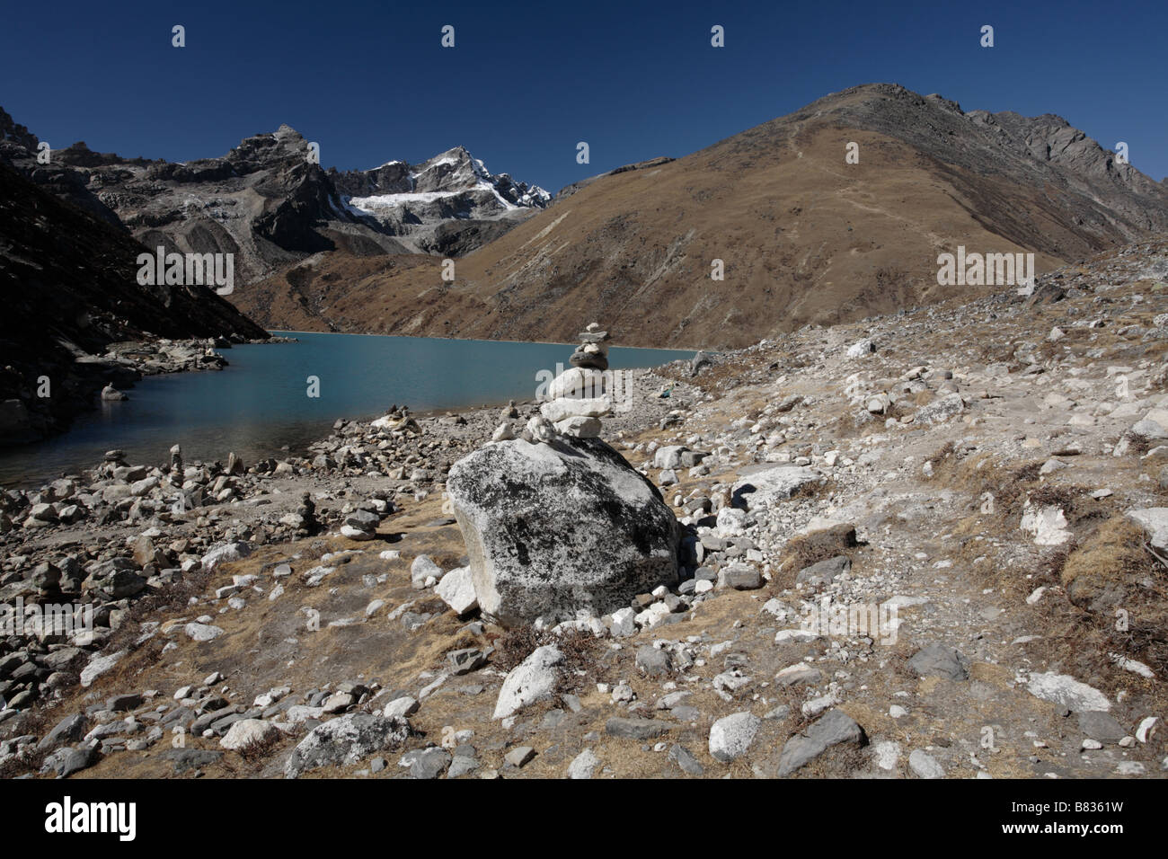 Gokyo Lake or Dudh Pokhari Stock Photo - Alamy