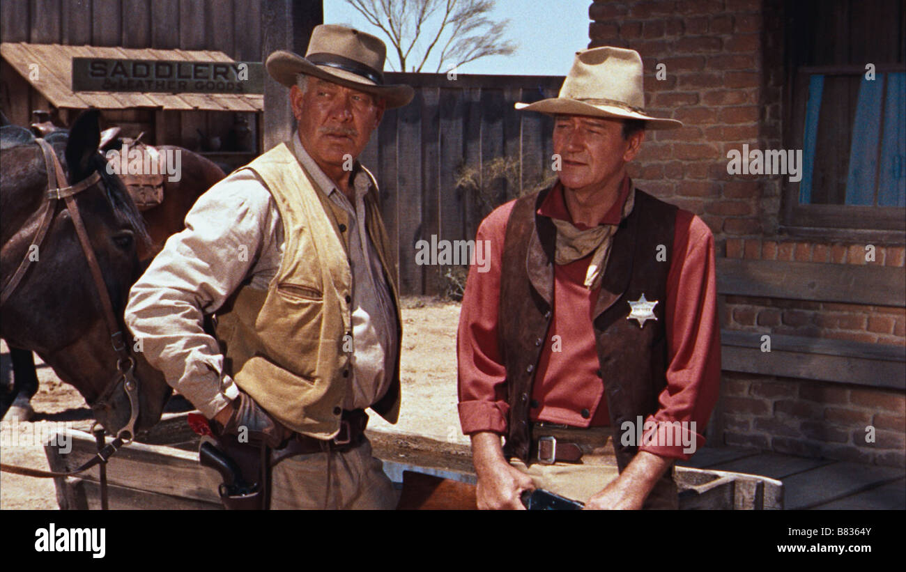 Ward Bond John Wayne HONDO L R,JOHN WAYNE, GERALDINE PAGE, LEE AAKER,