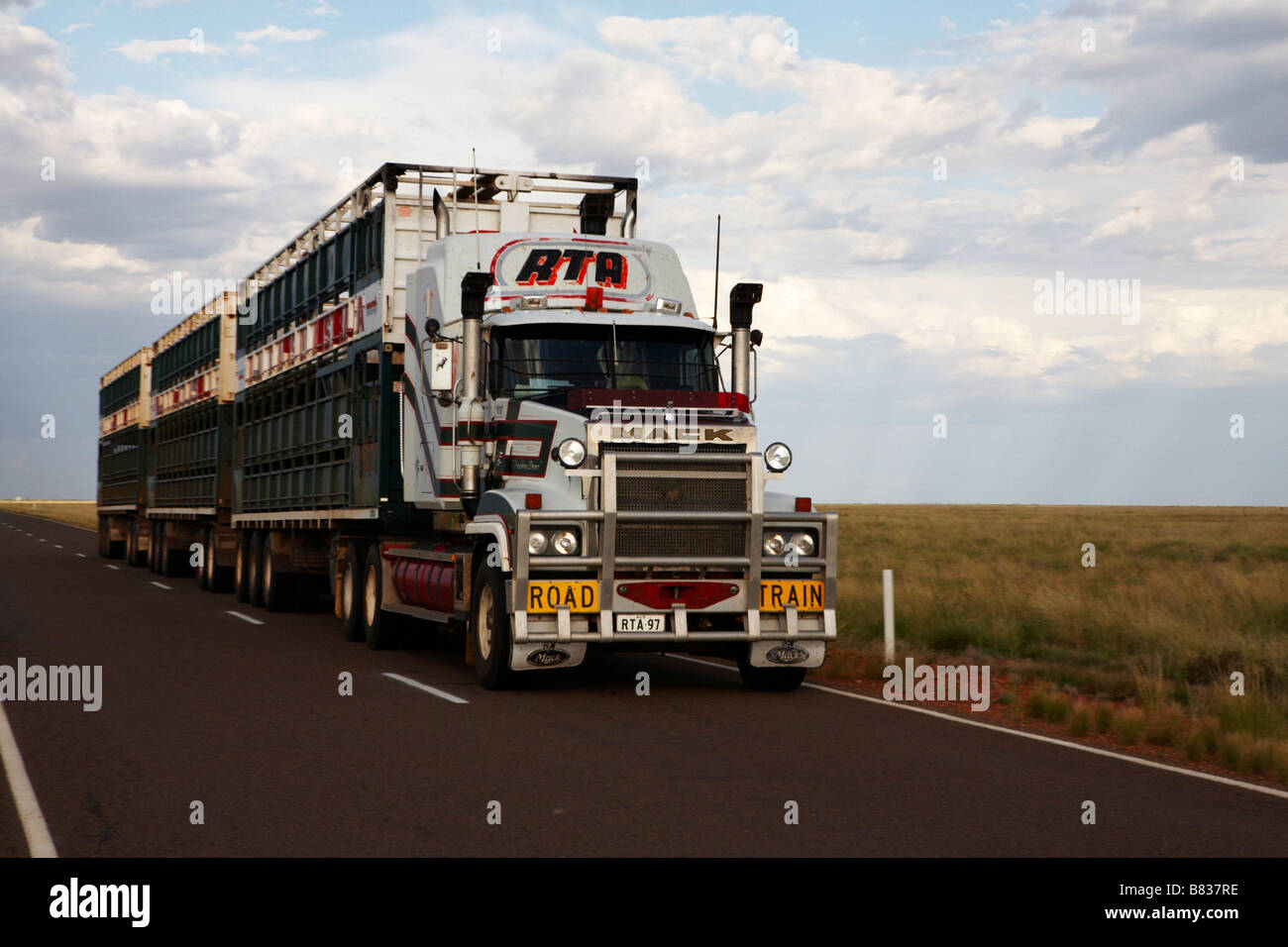 Road Train in the Australian Outback Stock Photo - Alamy