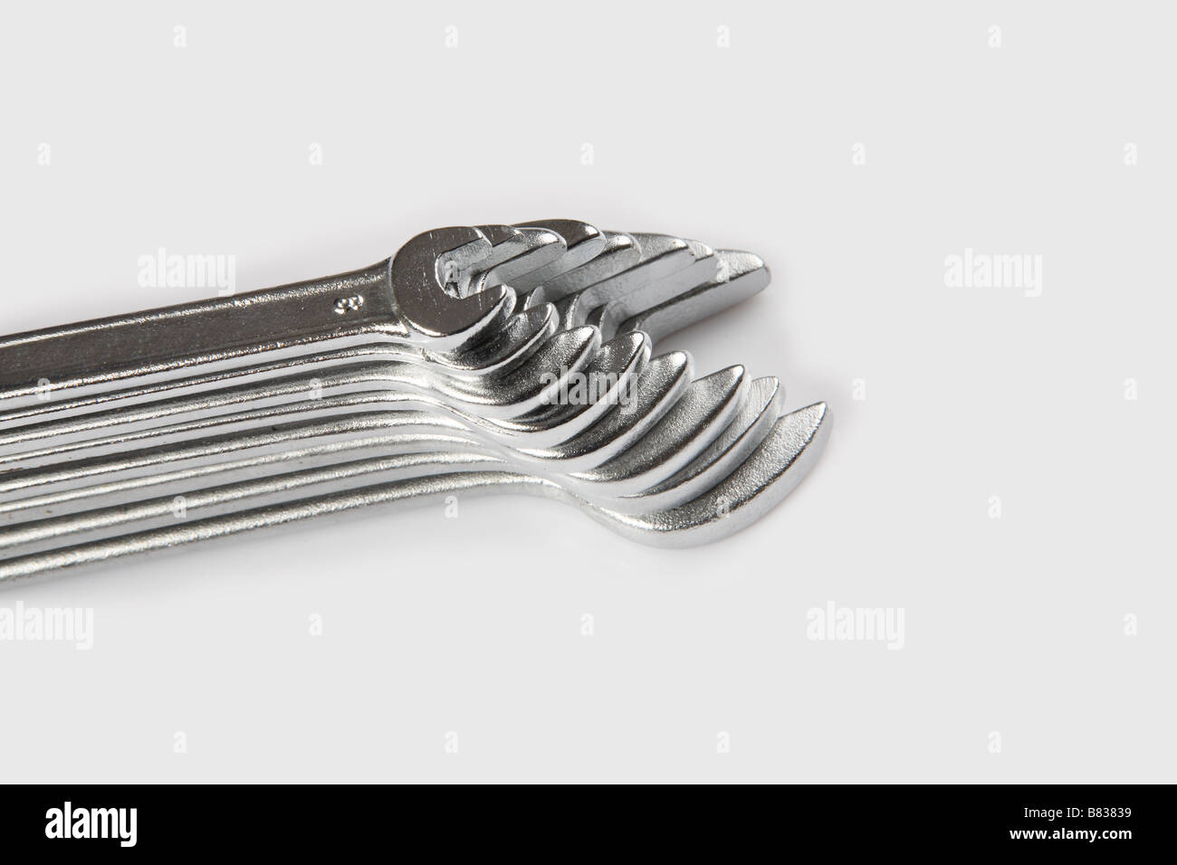 Arrangement of spanners Stock Photo - Alamy