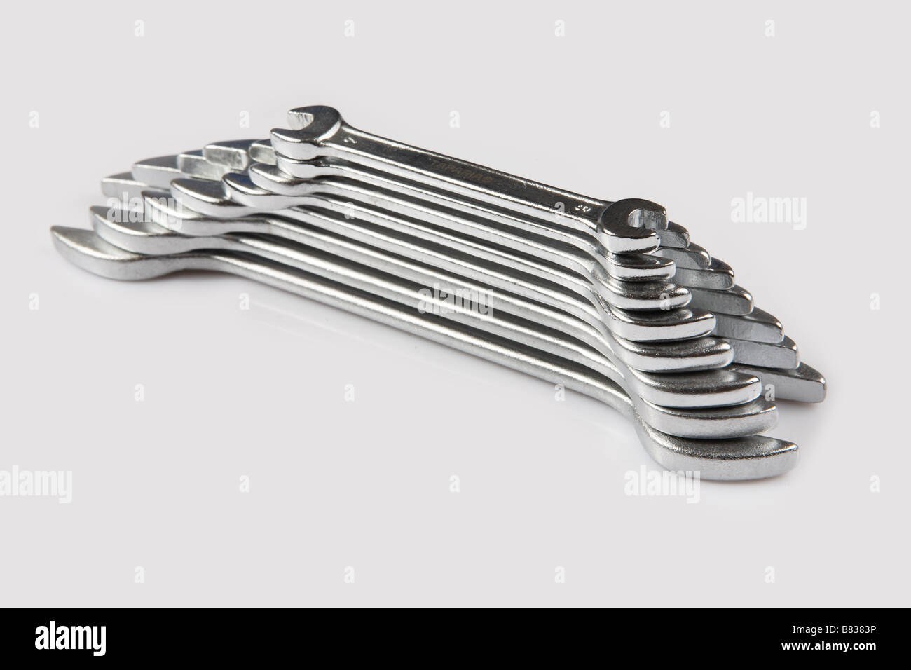 Arrangement of spanners Stock Photo - Alamy