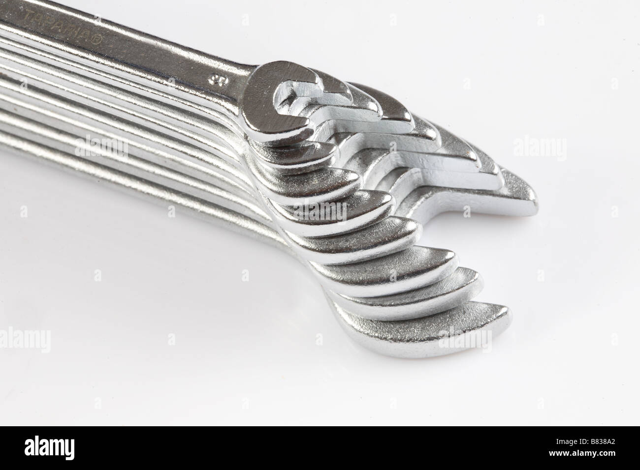 Arrangement of spanners Stock Photo - Alamy