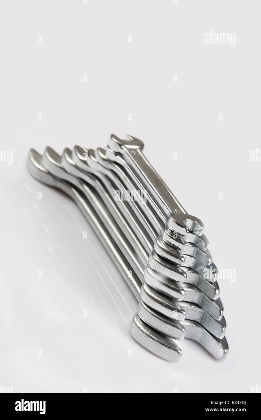 Arrangement of spanners Stock Photo - Alamy