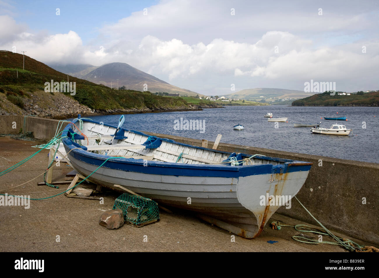 Fishing boat at Teelin Bay County Donegal, Ireland Stock Photo - Alamy