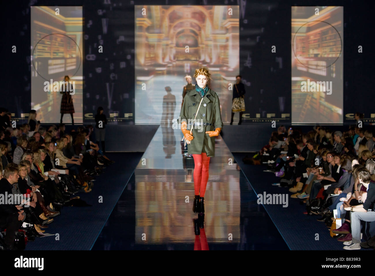 Catwalk Model at Copenhagen International Fashion Fair Stock Photo - Alamy