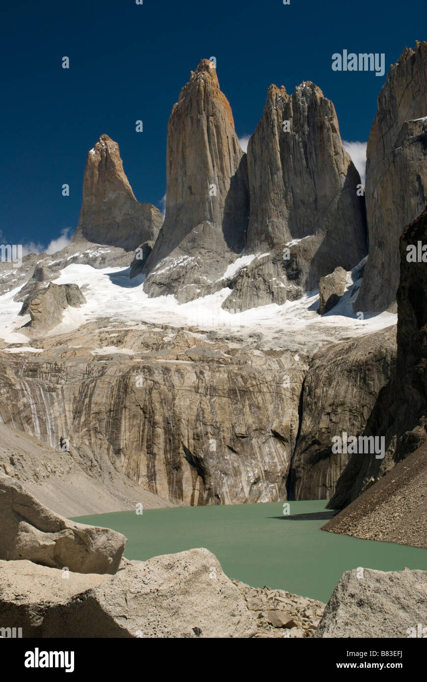 Torres Del Paine (towers of Paine), Chile Stock Photo - Alamy