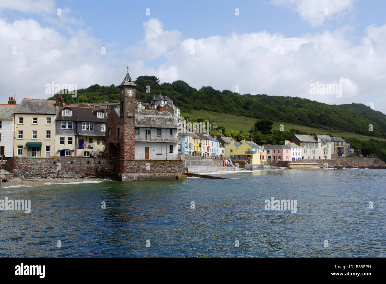 Clocktower Kingsand Cornwall England United Kingdom Stock Photo - Alamy