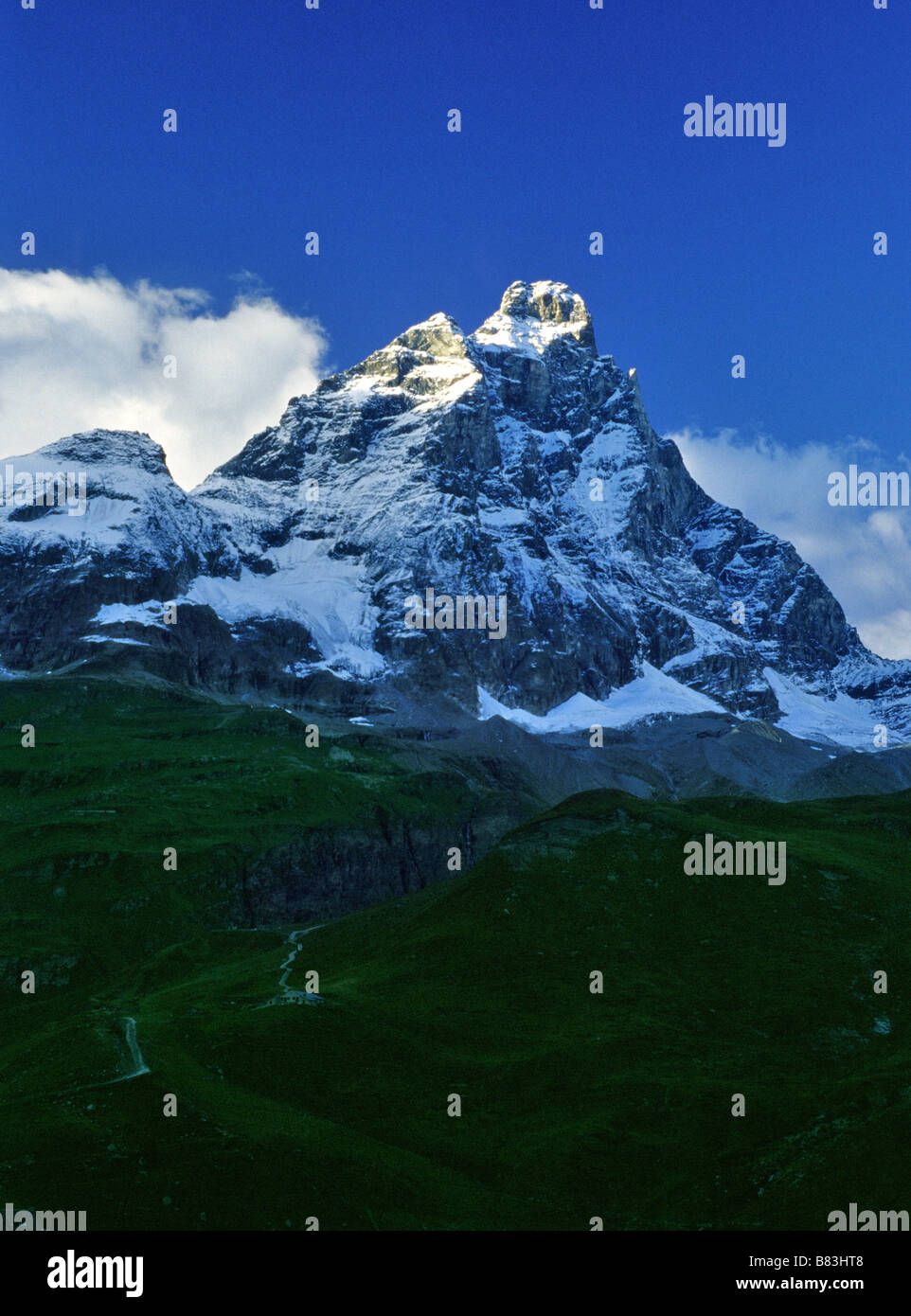 Cervino, Matterhorn mount, Mont Cervin - Alps, Italy Stock Photo - Alamy