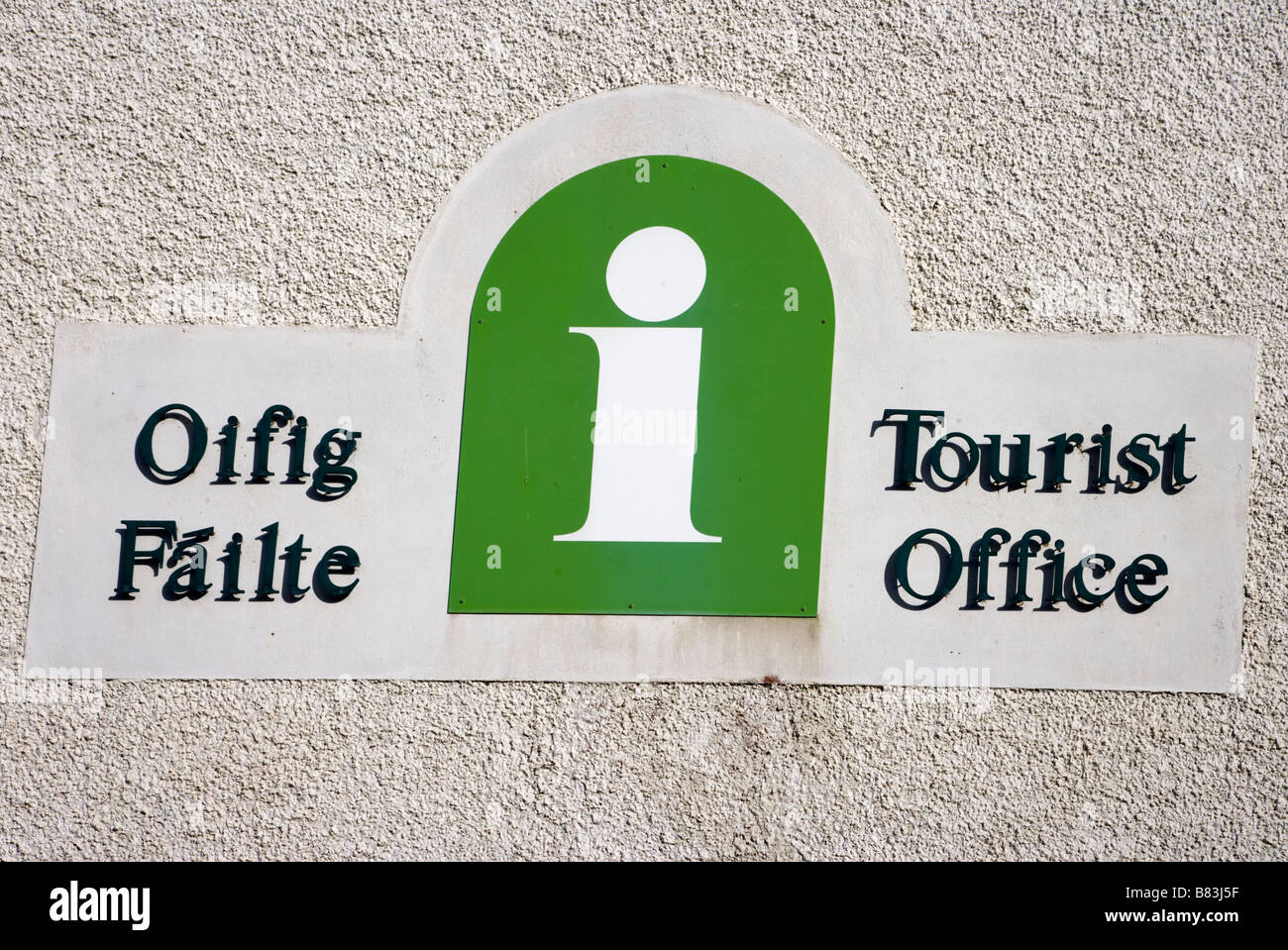 Irish Tourist Office Sign, Donegal town, Ireland Stock Photo - Alamy
