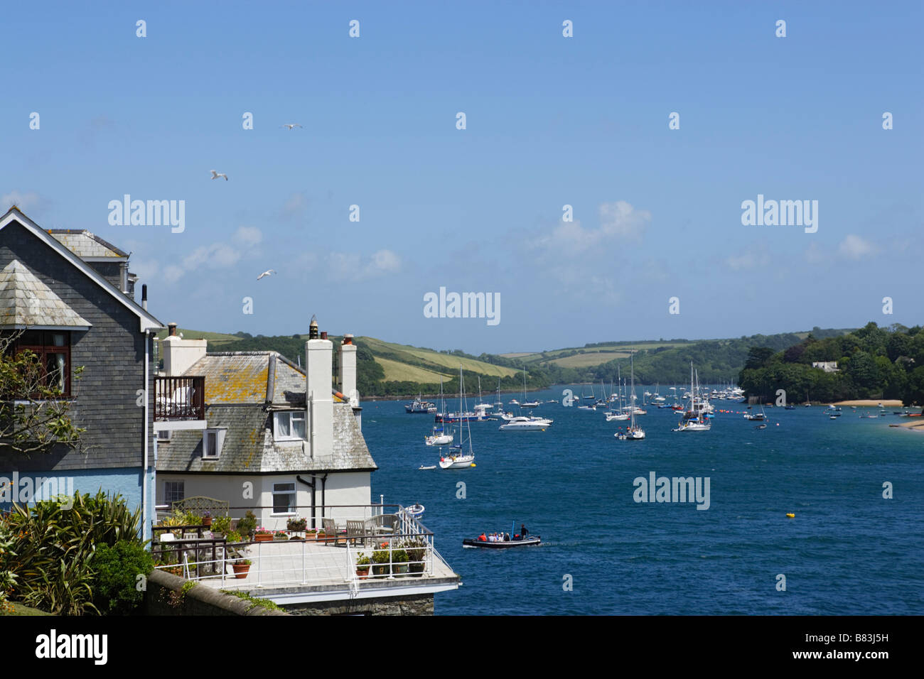Aerial view of the salcombe estuary hi-res stock photography and images ...
